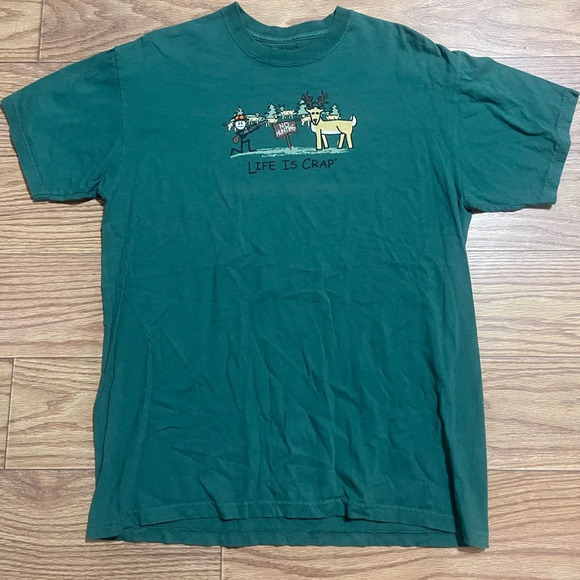 Life Is Good | Shirts | Life Is Crap Shirt Large | Poshmark
